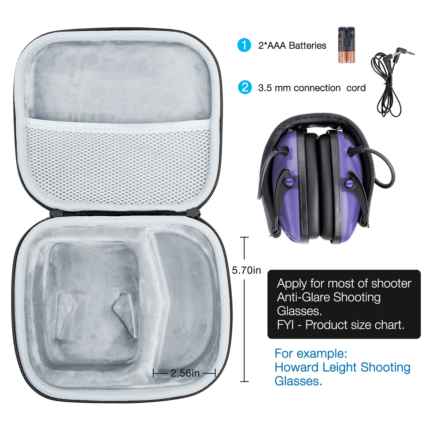 awesafe Ear Protection for Shooting Range, Electronic Hearing ...